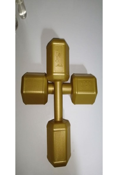 Bagac Moda Spor 2 kg x 2 Adet 4 kg Dambıl Seti 4 kg Dumbell Set (Gold) Gold 2x2 Bagac Moda Spor 2 kg x 2 Adet 4 kg Dambıl Seti 4 kg Dumbell Set (Gold) Gold 2x2