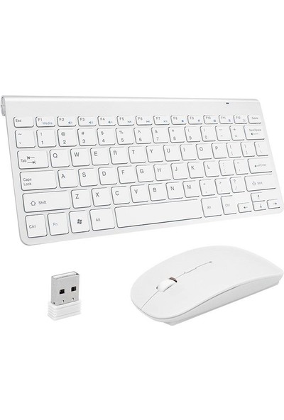 Wieder Wireless Kablosuz Slim Klavye Mouse Set Beyaz WR-70W Wieder Wireless Kablosuz Slim Klavye Mouse Set Beyaz WR-70W