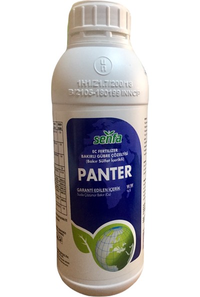 Panter Bakırlı Gübre Çözeltisi (Bakır Sülfat Içerir) 1 Litre Panter Bakırlı Gübre Çözeltisi (Bakır Sülfat Içerir) 1 Litre