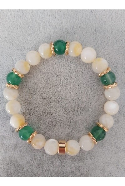 Hera Takı Atölyesi Sedef &akik Doğal Taş Bileklik Hera Takı Atölyesi Sedef &akik Doğal Taş Bileklik