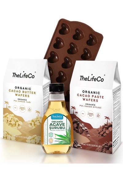 TheLifeCo Evde Organik Çikolata Yapım Seti
