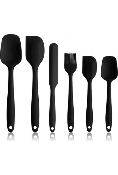 Valletta Drongo Isıya Dayanıklı Yanmaz Yapışmaz Silikon Spatula Seti 6 Parça Siyah Valletta Drongo Isıya Dayanıklı Yanmaz Yapışmaz Silikon Spatula Seti 6 Parça Siyah