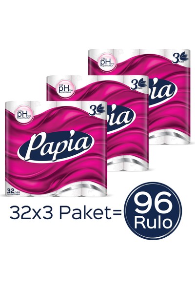 Papia Tuvalet Kağıdı 3X32'LI 96 Adet