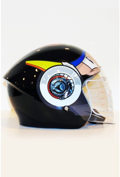 An7 226 Yarım Çocuk Kaskı - Siyah