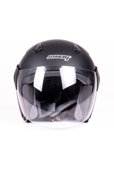 Sway Sw 706 Mat Siyah Yarım Kask - Xs