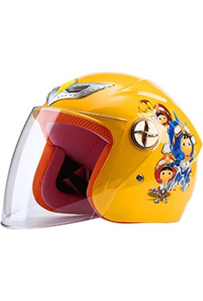 Dfg Yarım Model Çocuk Kaskı - Sarı