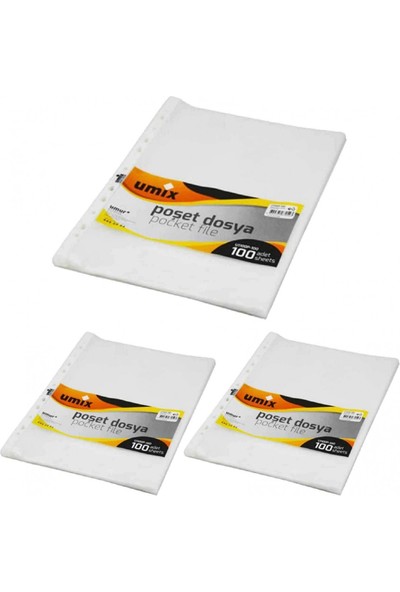 Umıx Poşet Dosya 35 Mikron 300'LÜ 3 Paket