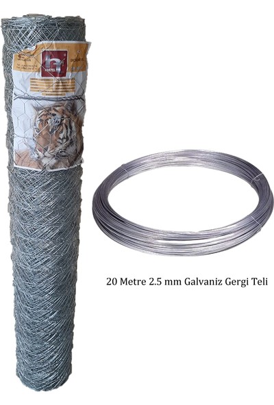 Ticaretjet 1 x 20 Metre Bahçe Tel Örgü Bahçe Çiti Çevirme Seti