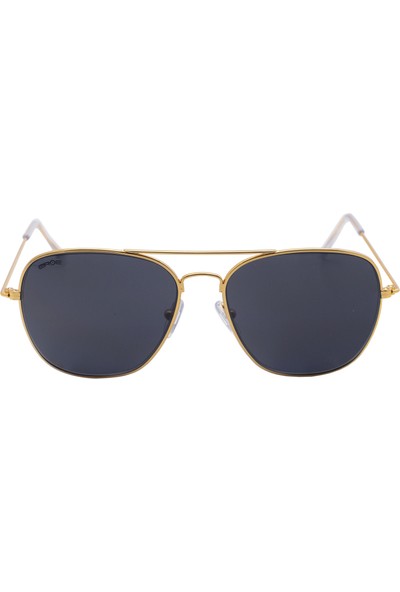 Eroe E104 Metal Kare Model Gold Füme Unisex Güneş Gözlüğü C2 CAT.3