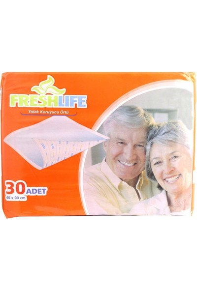 Freshlife Freshlife freshlıfe Hasta Altı Yatak Koruyucu Örtü 60*90 30'lu Paket