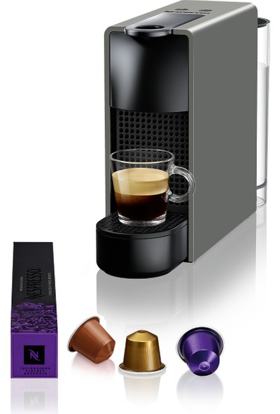 Nespresso Essenza Mini C 30 Grey Kahve Makinesi Nespresso Essenza Mini C 30 Grey Kahve Makinesi