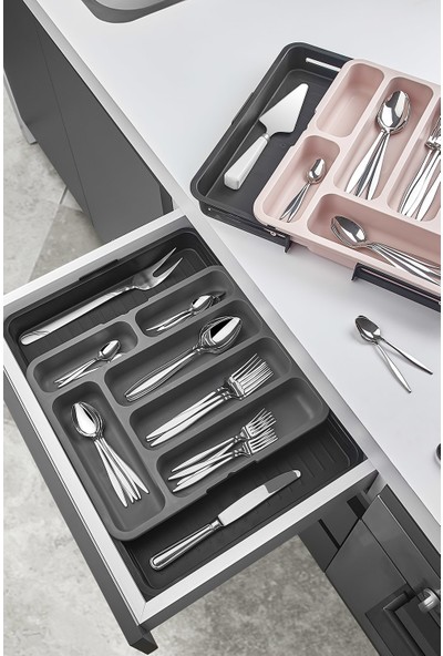 NRGS Çift Taraflı Uzayıp Ayarlanabilen Çekmece Içi Kaşıklık