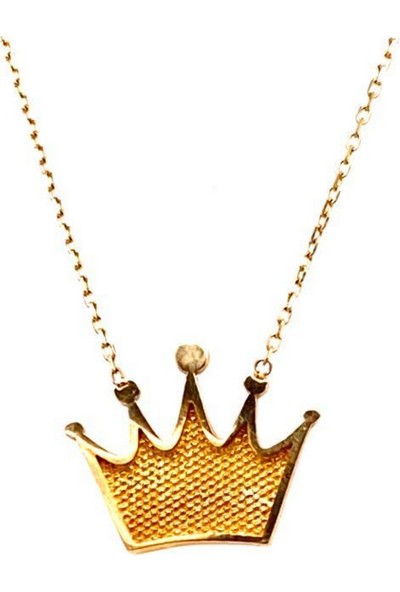 Zümrüt Sarraf 14 Ayar Altın Taç Crown Bayan Kolye Zümrüt Sarraf 14 Ayar Altın Taç Crown Bayan Kolye