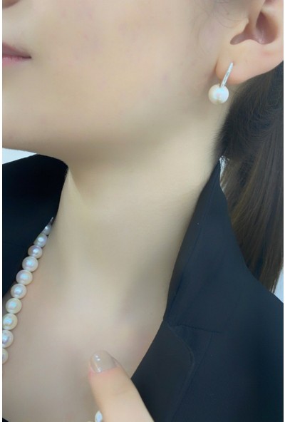 Birinci1926 925 Ayar Gümüş İnci Bayan Küpe