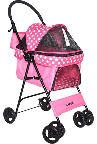 Zampa Perez Kedi Köpek Arabası Pembe 42 x 63 x 89 cm