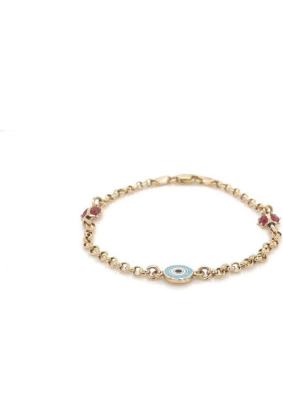 Zümrüt Sarraf 14 Ayar Yesıl Atın Çocuk Ugur Böceği Nazar Boncuklu Künye Zümrüt Sarraf 14 Ayar Yesıl Atın Çocuk Ugur Böceği Nazar Boncuklu Künye