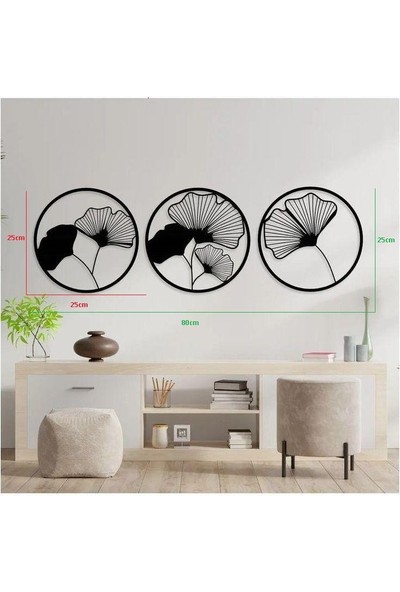 3'lü Set Lale Dekoratif Tablo