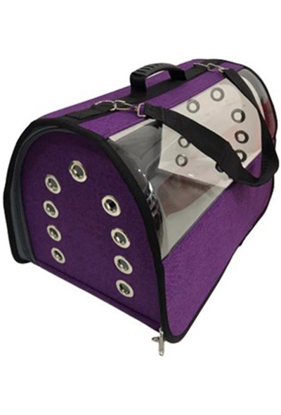 Pet Pretty Flaybag Şeffaf Çanta Büyük Boy Mor 30 x 30 x 49 cm