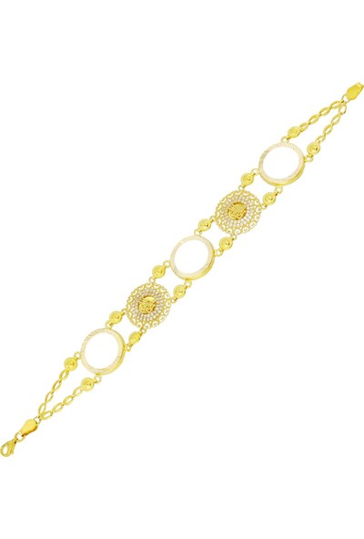 T51 Tuğrul Altın Çeyrekli Altın Bileklik T040207