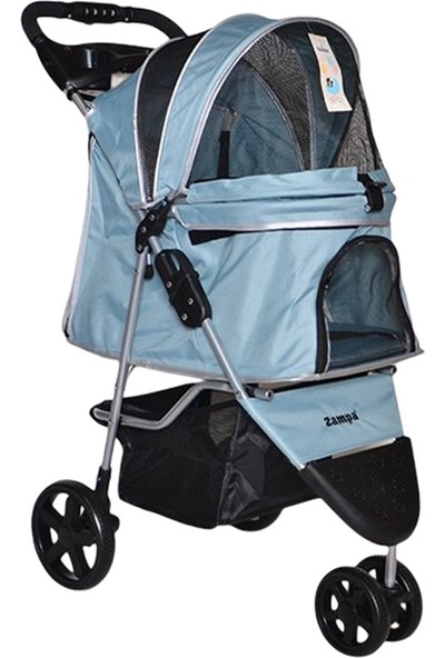 Zampa Triboro Kedi & Köpek Arabası Lacivert 45 x 80 x 90 cm