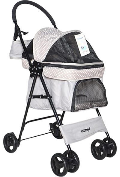 Zampa Perez Kedi & Köpek Arabası Gri 42 x 63 x 89 cm