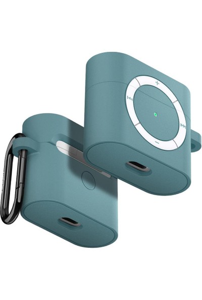 Spigen Apple AirPods 3. Nesil (2021) Kılıf Classic Shuffle Cactus Green - ASD02215 Spigen Apple AirPods 3. Nesil (2021) Kılıf Classic Shuffle Cactus Green - ASD02215