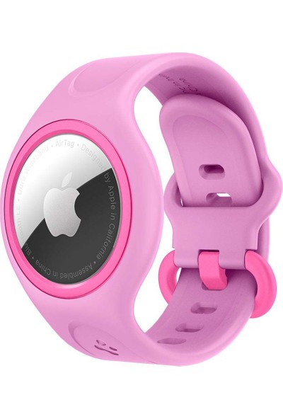 Spigen Apple AirTag Kılıf Wrist Band Play 360 Candy Pink - AHP03028 Spigen Apple AirTag Kılıf Wrist Band Play 360 Candy Pink - AHP03028