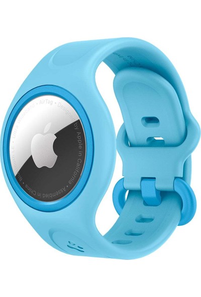 Spigen Apple AirTag Kılıf Wrist Band Play 360 Ocean Blue - AHP03027 Spigen Apple AirTag Kılıf Wrist Band Play 360 Ocean Blue - AHP03027