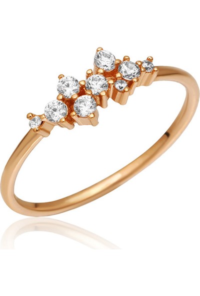 Barika Jewelry Kadın Taşlı Altın Yüzük