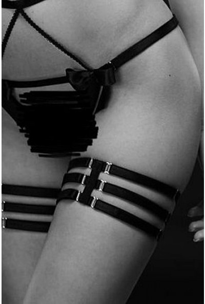 Angels Passion 3 Sıralı Seksi Lastik Bacak Bandı - APFT351 Angels Passion 3 Sıralı Seksi Lastik Bacak Bandı - APFT351