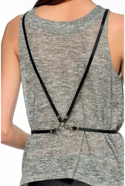 Angels Passion Sırtı V Detaylı Şık Harness - APFT179