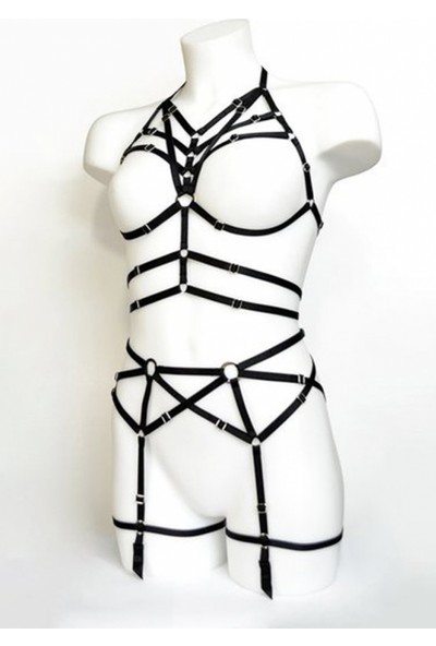 Angels Passion Seksi Jartiyer Harness Takım - APFT347