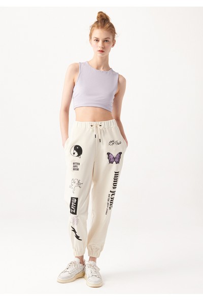 Mavi Kadın Beyaz Eşofman Altı 1010062-70057