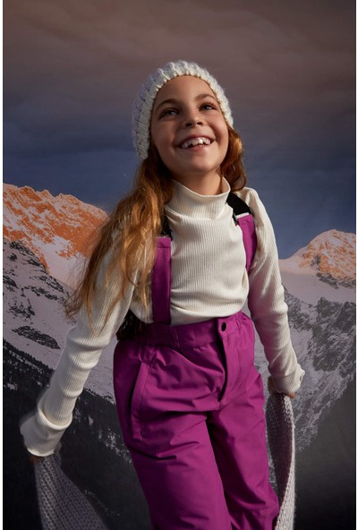 DeFacto Kız Çocuk Esnek Belli Askılı Kayak Pantolon U4270A621WN