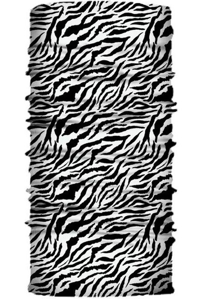 Knmaster Buff Zebra Bisiklet Motosiklet Outdoor Çok Amaçlı Bandana Boyunluk