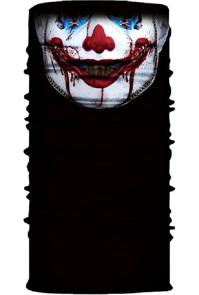 Knmaster Buff Bloody Joker Bisiklet Motosiklet Outdoor Çok Amaçlı Bandana Boyunluk