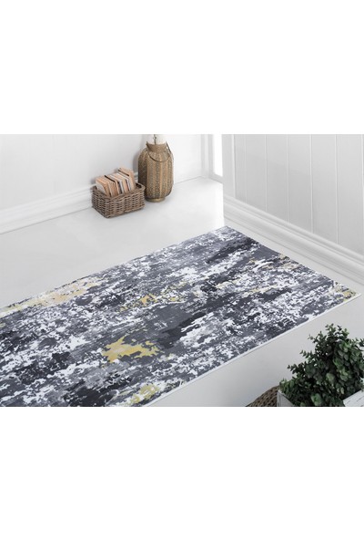 Sarar Halı AS013 Desen Siyah Renk Kesme Kaymaz Halı Yolluk Sarar Halı AS013 Desen Siyah Renk Kesme Kaymaz Halı Yolluk