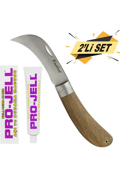 Badem10 Aşı Bıçağı Eğri Uçlu Bağ Bıçağı Ara Çakı + Aşı Macunu (2'li Set) Badem10 Aşı Bıçağı Eğri Uçlu Bağ Bıçağı Ara Çakı + Aşı Macunu (2'li Set)