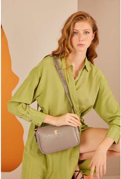 Pierre Cardin 05PO22Y1539-F V Kadın Vizon Omuz Çantası