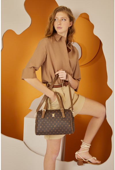Pierre Cardin 05PO22Y1532-MN Kh Kadın Kahverengi Omuz Çantası Pierre Cardin 05PO22Y1532-MN Kh Kadın Kahverengi Omuz Çantası