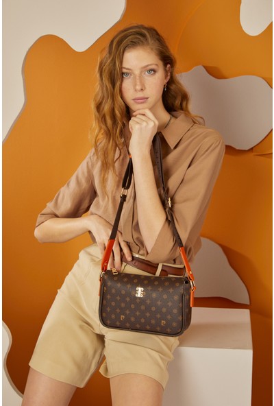 Pierre Cardin 05PO22Y1539-MN Kh Kadın Kahverengi Omuz Çantası