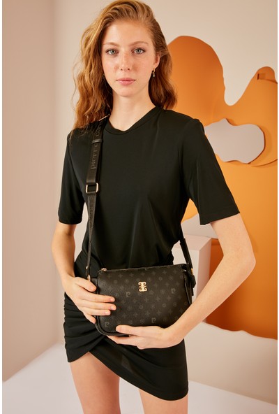 Pierre Cardin 05PO22Y1539-MN S Kadın Siyah Omuz Çantası