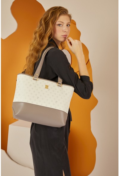 Pierre Cardin 05PO22Y1560-MN BY Kadın Beyaz Omuz Çantası