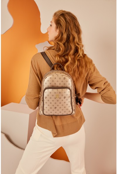 Pierre Cardin 05PO22Y1553-MN A Kadın Altın Sırt Çantası