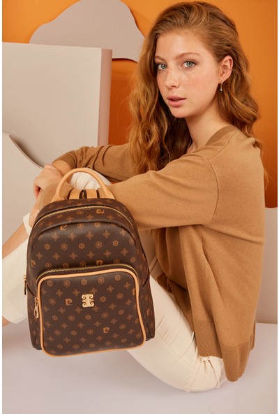 Pierre Cardin 05PO22Y1553-MN Kh Kadın Kahverengi Sırt Çantası