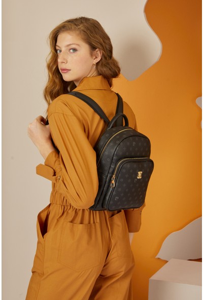 Pierre Cardin 05PO22Y1553-MN S Kadın Siyah Sırt Çantası