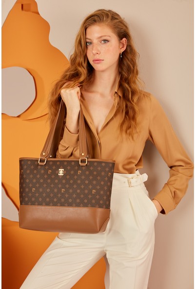 Pierre Cardin 05PO22Y1560-MN Kh Kadın Kahverengi Omuz Çantası