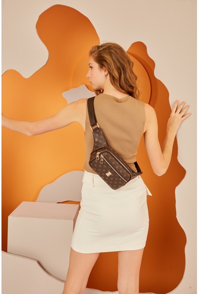 Pierre Cardin 05PO22Y1568-MN Kh Kadın Kahverengi Bel Çantası