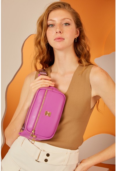 Pierre Cardin 05PO22Y1568-LSA Ms Kadın Menekşe Bel Çantası