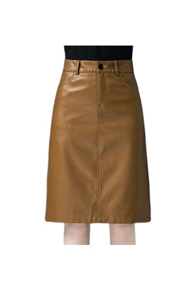 Gogoo Kahverengi Deri Etek (Yurt Dışından)